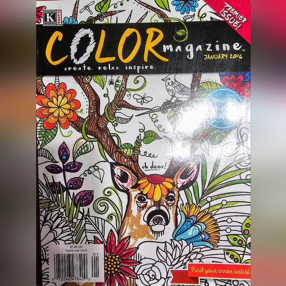 Color Magazine | Art | Nwot Color Magazine Coloring Book | Poshmark